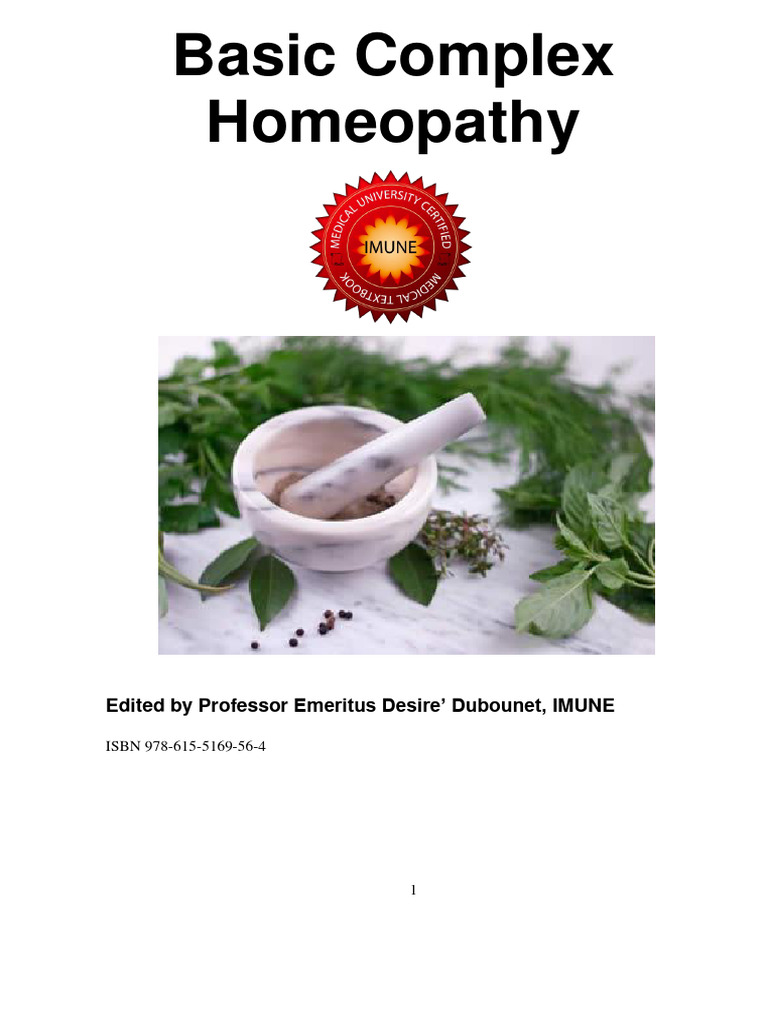 Basic_Complex Homeopathy 1998 | PDF | Vein | Virus