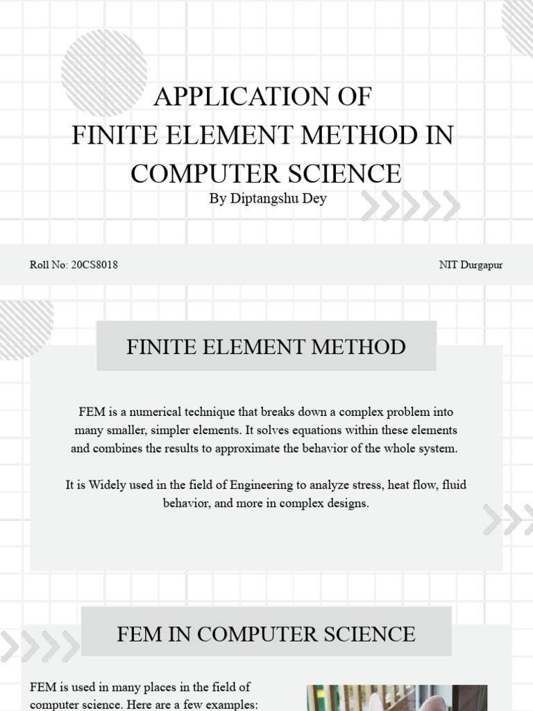 FEM Presentation | Download Free PDF | Artificial Neural Network | Finite Element Method