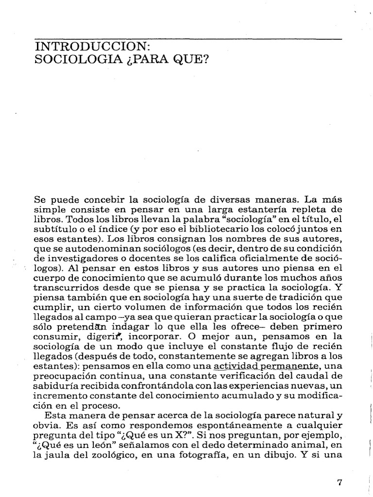 BAUMAN, ZYGMUNT (1994), Pensando Sociológicamente, Ed. Nueva Visión ...