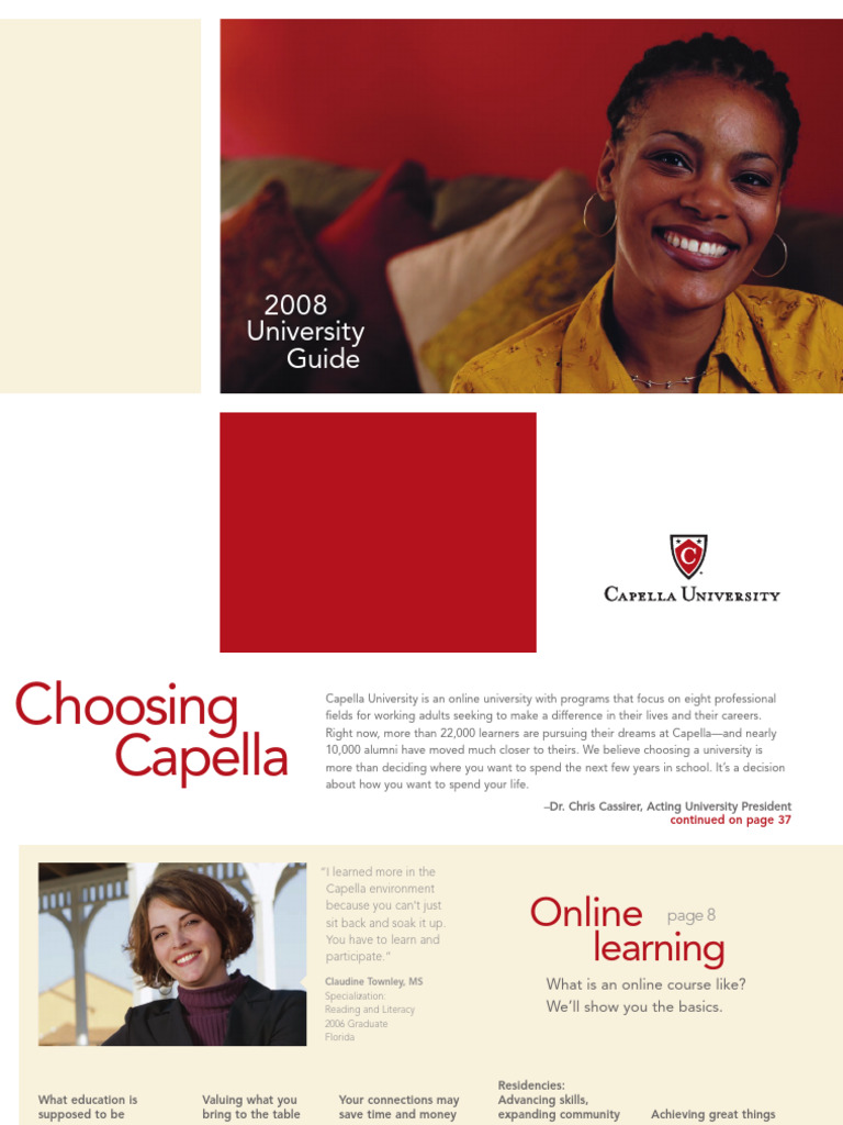 Capella Guide 08 | PDF | Learning | Counseling Psychology