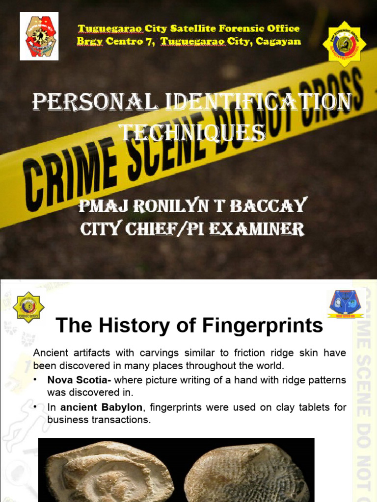 Fingerprint History | PDF | Fingerprint | Law Enforcement