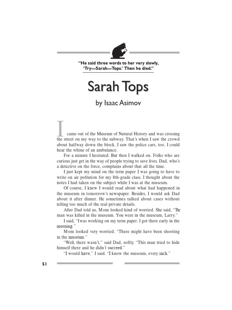 Sarah Tops | PDF | General Fiction