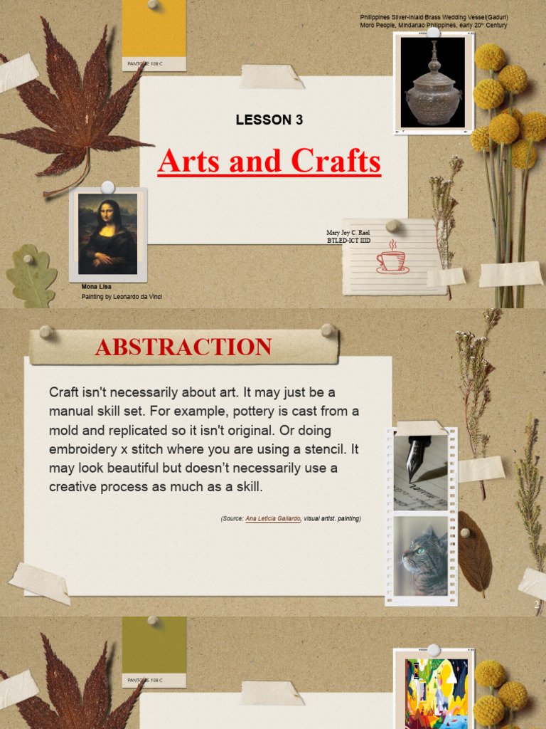 Arts and Crafts PPT Presentation [Autosaved] | PDF | The Arts | Paintings