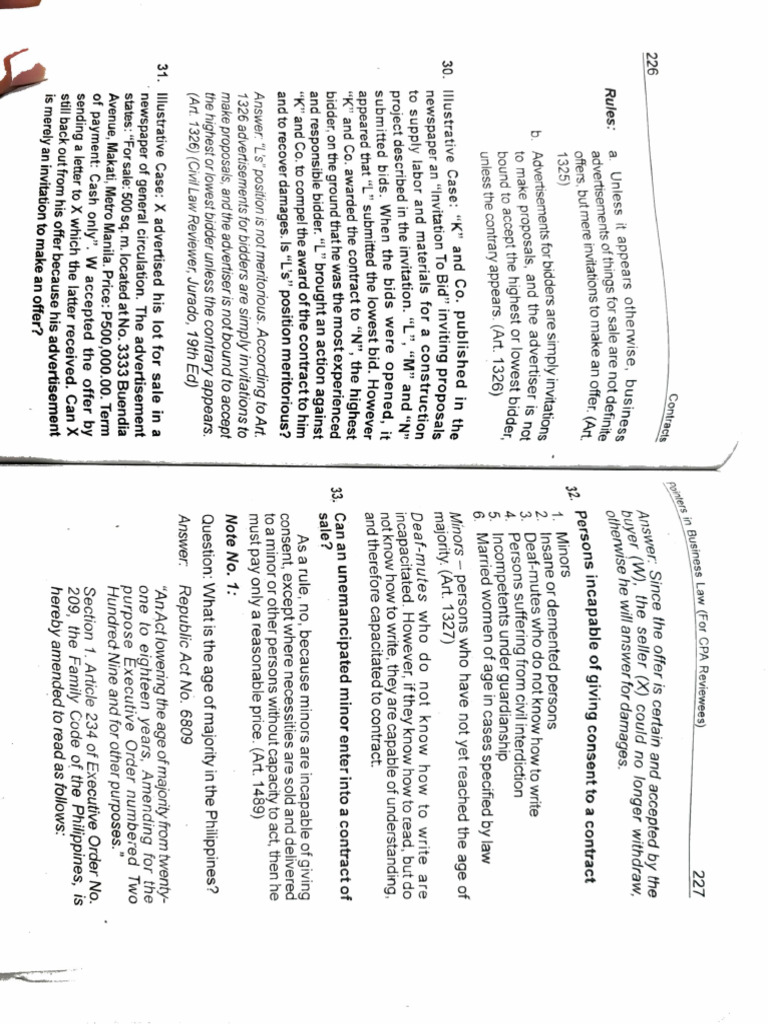 Pointers in Business Law-Suarez 2019 - Pages 11-20 | PDF