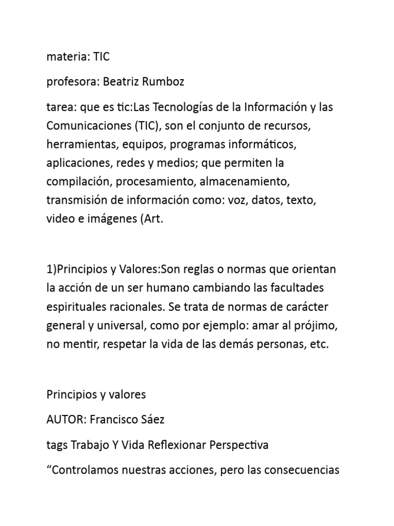 Tarea TIC | Descargar gratis PDF | Tecnología de información y comunicaciones | Enseñando