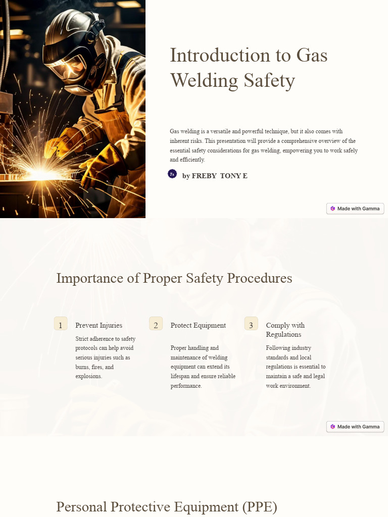 Introduction to Gas Welding Safety | PDF | Welding | Construction