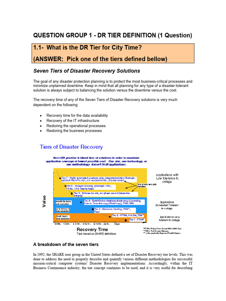 Business Planning - Disaster Recovery Questionnaire | Download Free PDF ...