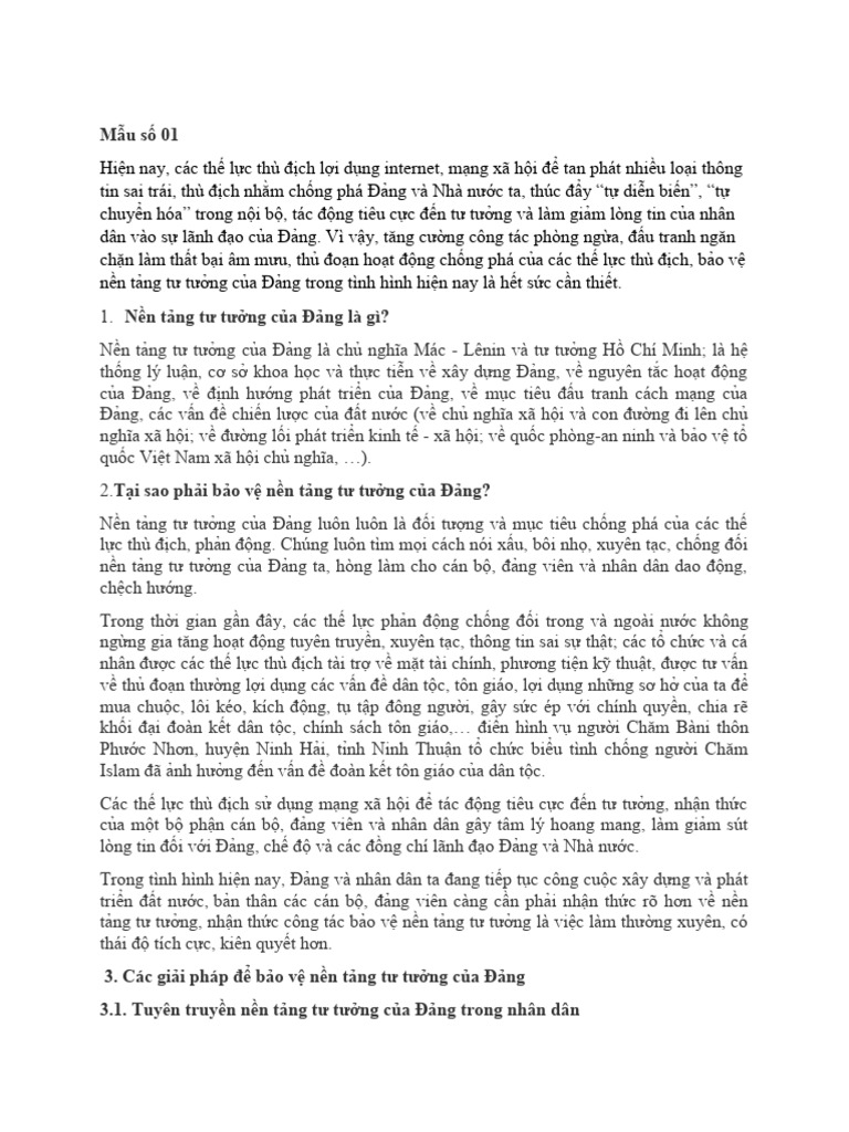 Bai Du Thi Chinh Luan | PDF