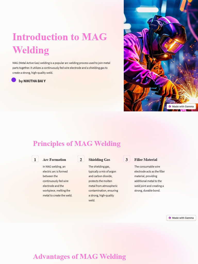 MAG Welding: Principles and Safety Guide | PDF | Welding | Construction