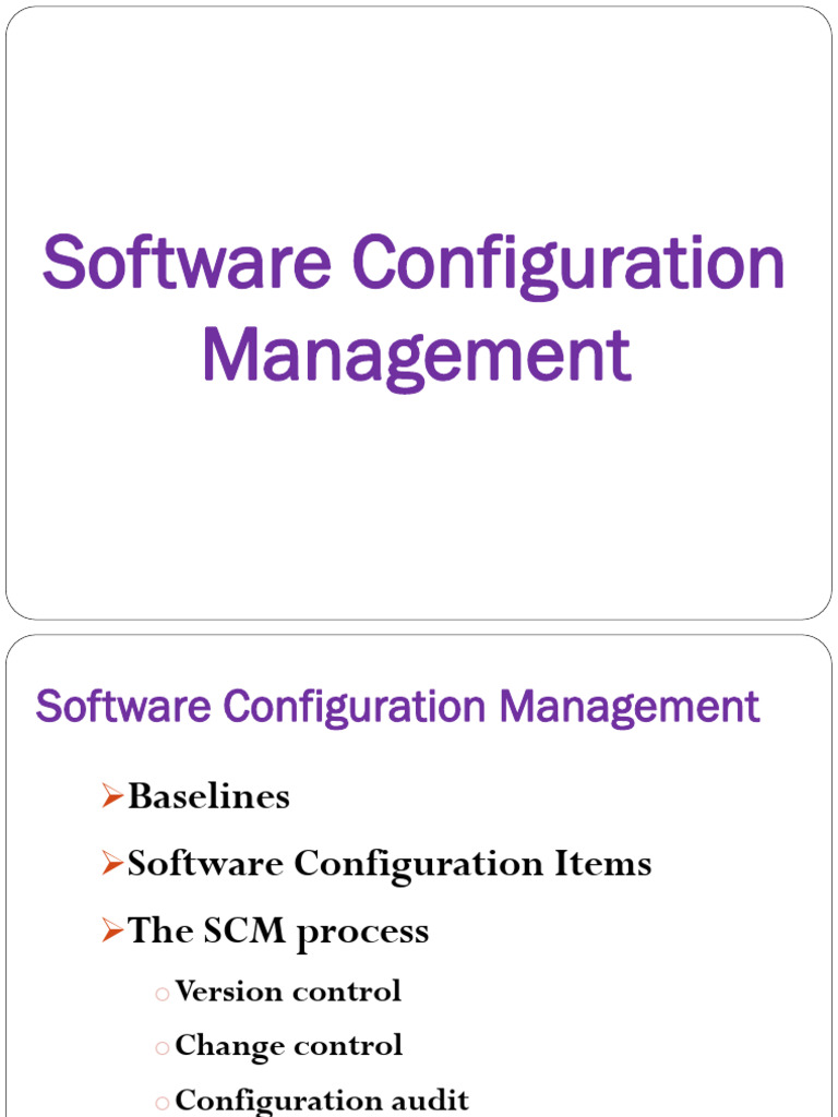 Software Configuration Management | PDF | Version Control | Software