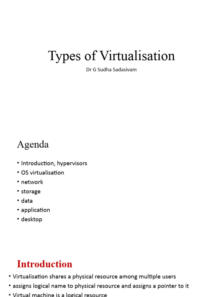 Vir Types | PDF | Virtualization | Virtual Machine