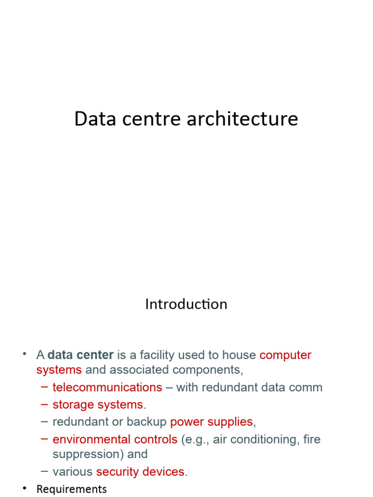 Data centre architecture | PDF | Network Switch | Computer Network