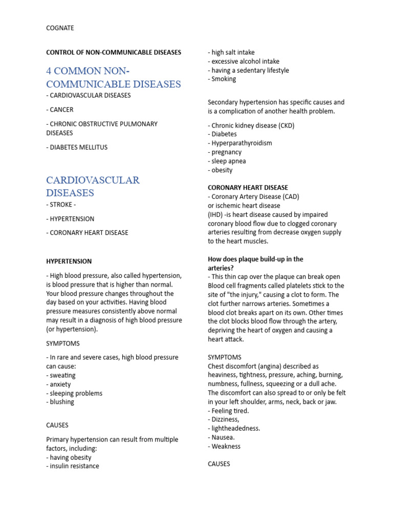 Cognate PPT Reviewer | Download Free PDF | Coronary Artery Disease | Cough