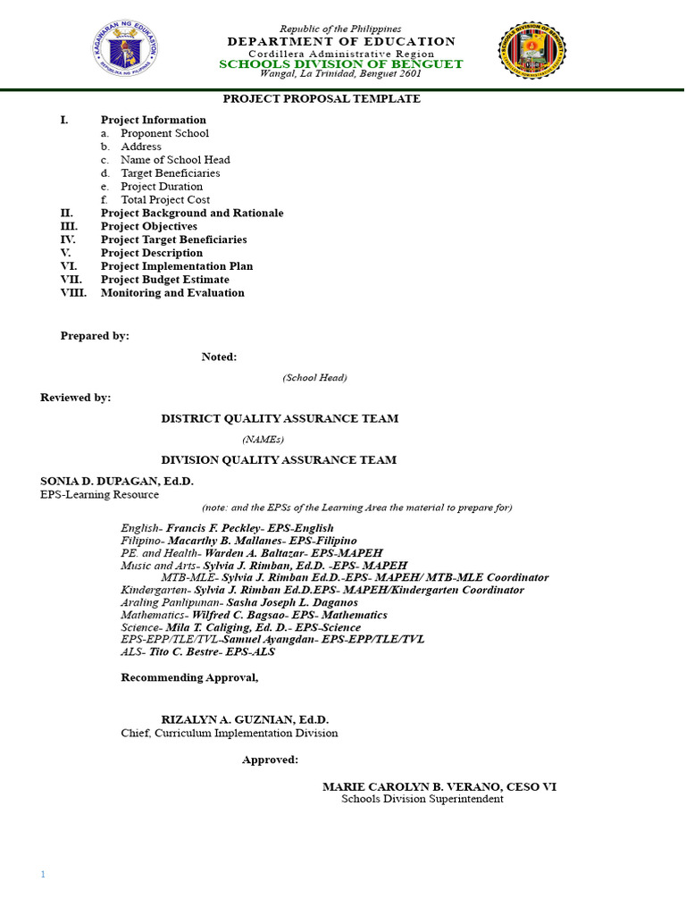 Parts of Project Proposal and Preliminary Pages | PDF | Typefaces ...