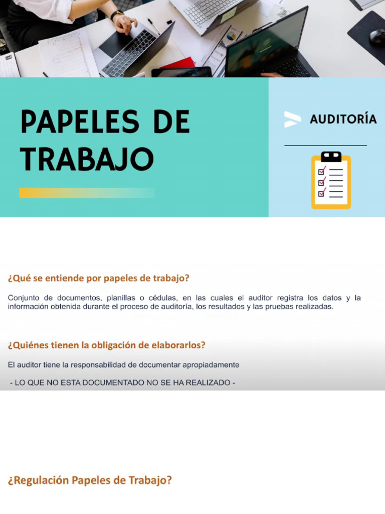 Papeles de trabajo | PDF