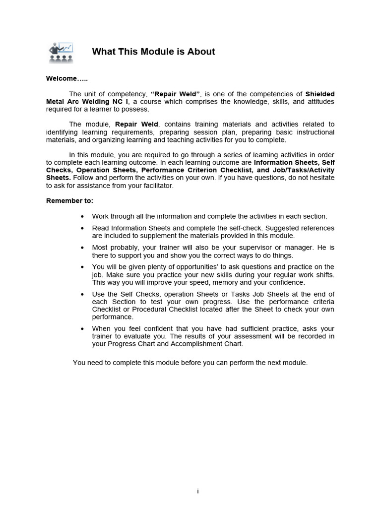 G10 Selfpace Module Repair Weld Defects | PDF | Welding | Construction