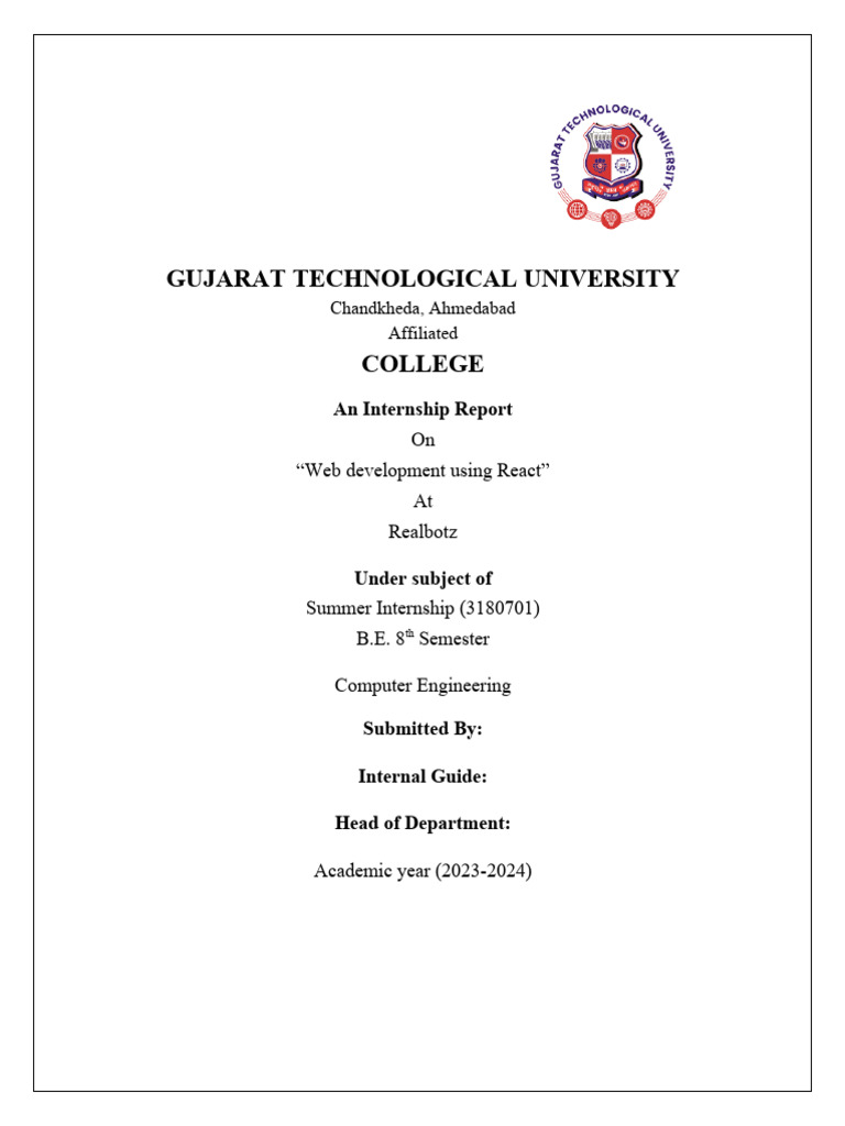 Gujarat Technological University | PDF | Technology & Engineering