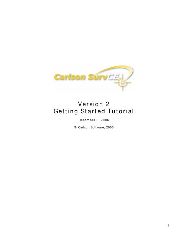 SurvCE V2 Tutorial | PDF | Surveying | Command Line Interface