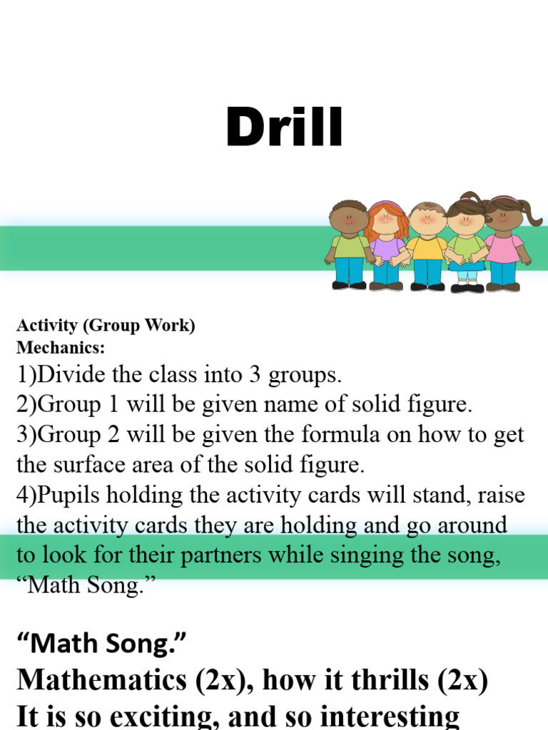 MATHEMATICS 6 PPT Q4 W3 Day 3 - Surface Area of Solid, Space Figures | PDF | Area | Length