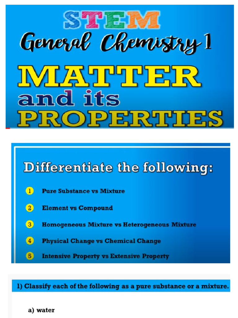 Matter and Its Properties | PDF