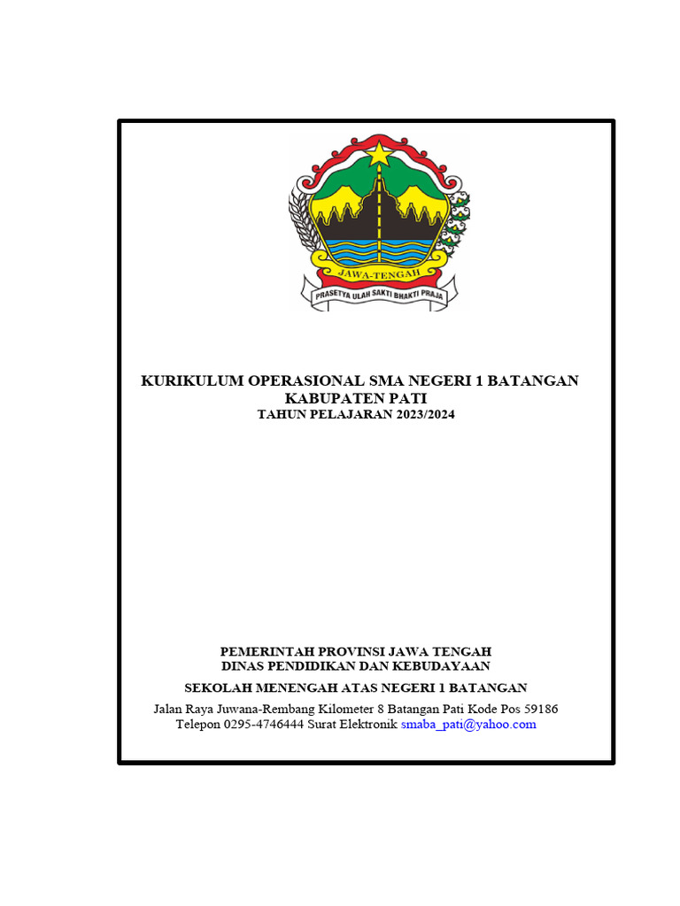 Cover KOSP SMAN 1 Batangan | PDF