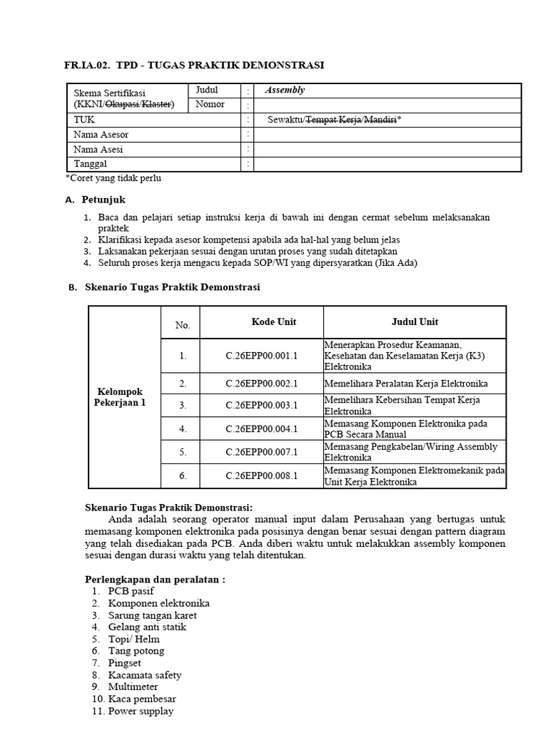 FR - IA.02. Tugas Praktik Demonstrasi | PDF | Teknologi & Rekayasa