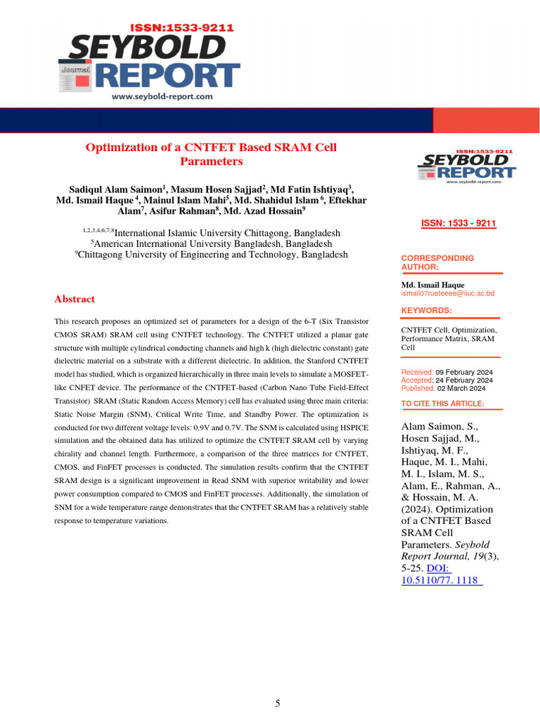 Ismailhaque | PDF | Computer Memory | Read Only Memory