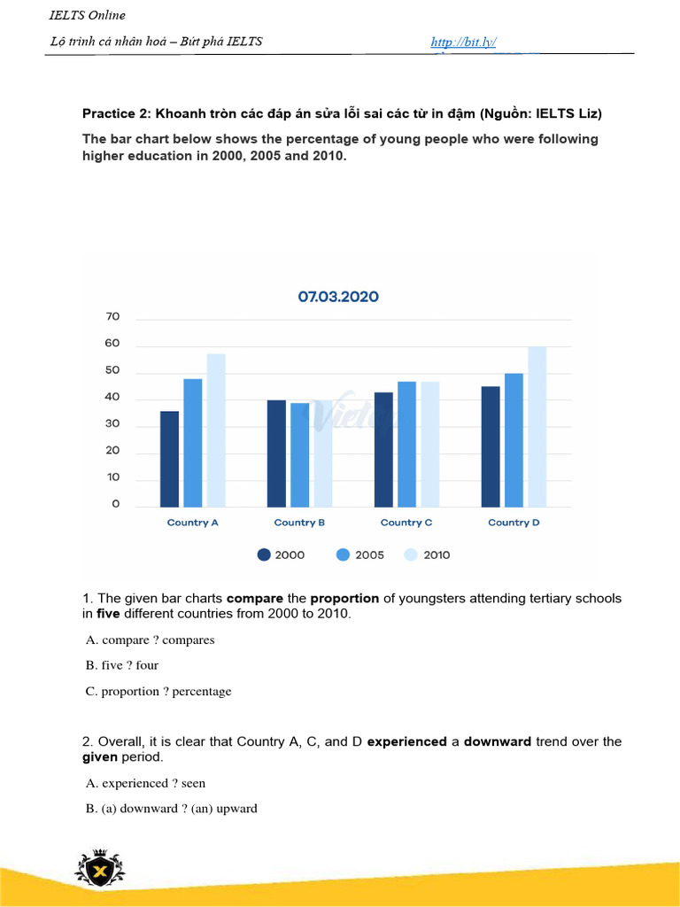 BAR CHART PRACTICE 2 | PDF