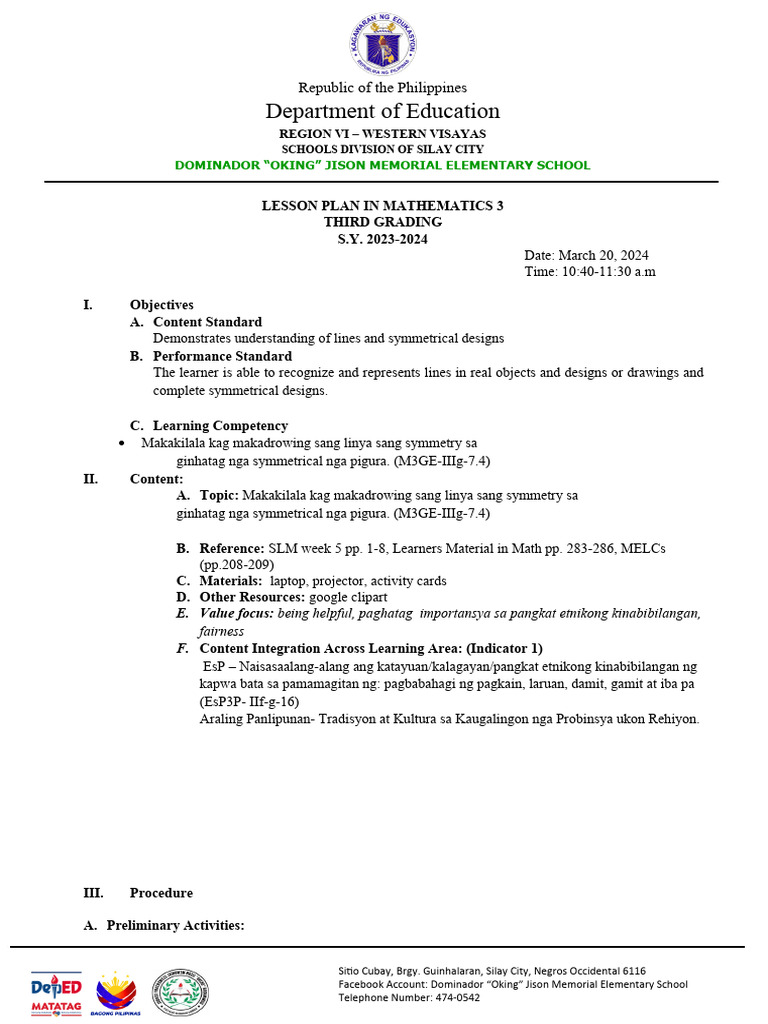 COT - Quarter-3 Math 3 | PDF