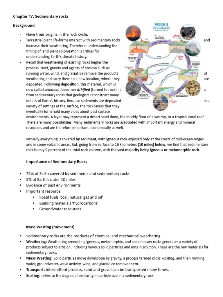 GEOS Exam 2 Preparation | PDF | Sedimentary Rock | Fault (Geology)