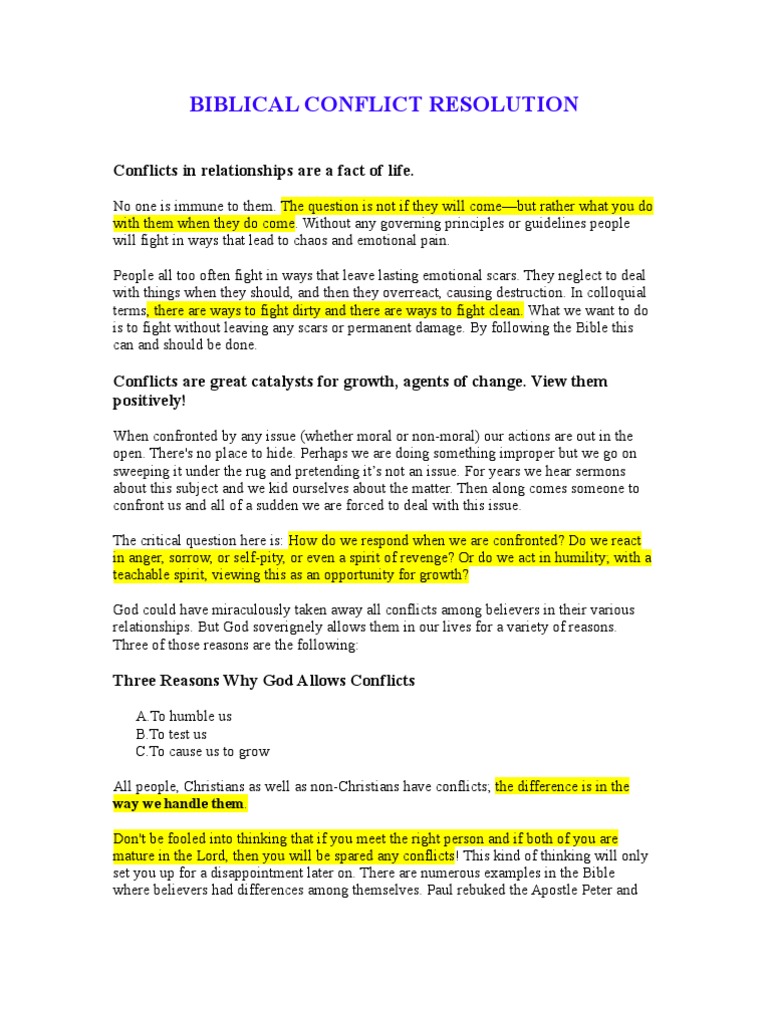 Biblical Conflict Resolution | Forgiveness | Saint Peter