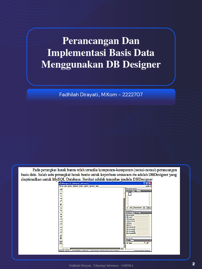 Pert 10 - Perancangan Dan Implementasi Basis Dan Menggunakan DB ...