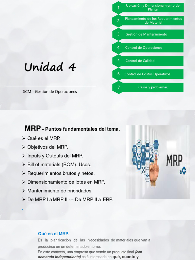 MRP PDF | PDF | Planificación de recursos empresariales | Business