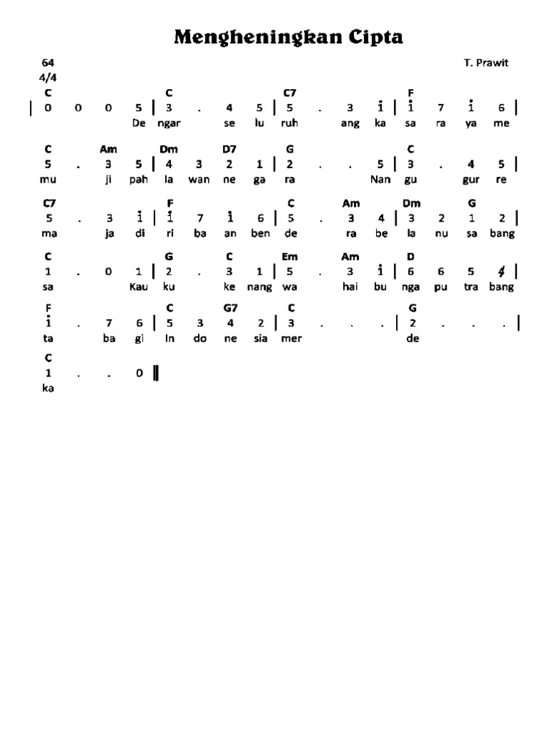 Teks Mengheningkan Cipta | PDF