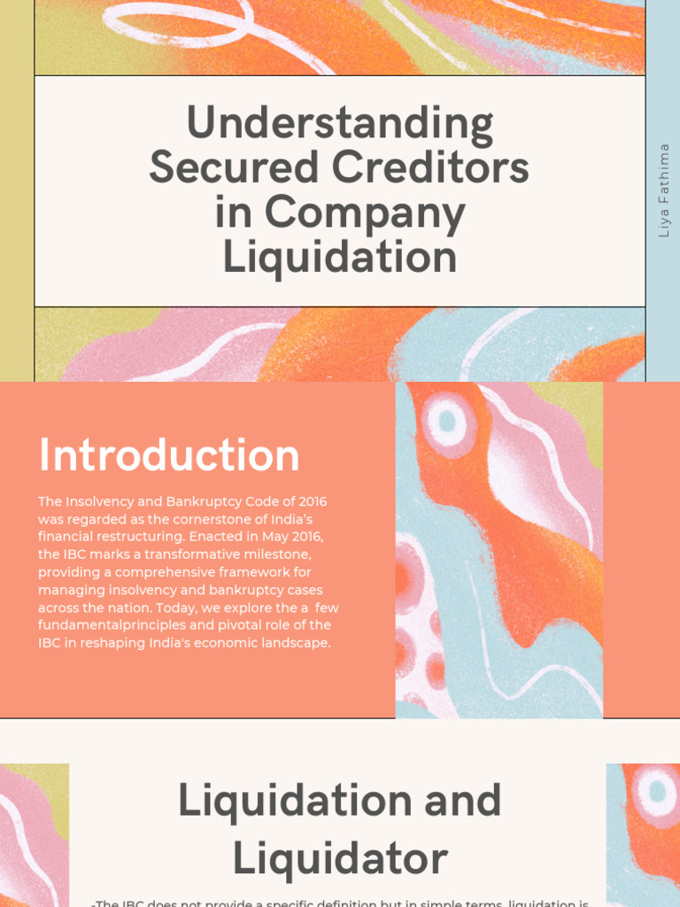Project Presentation | PDF | Bankruptcy | Liquidation
