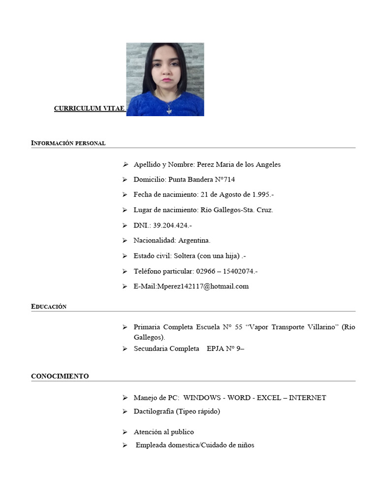 CV Maria Perez 2024 | PDF