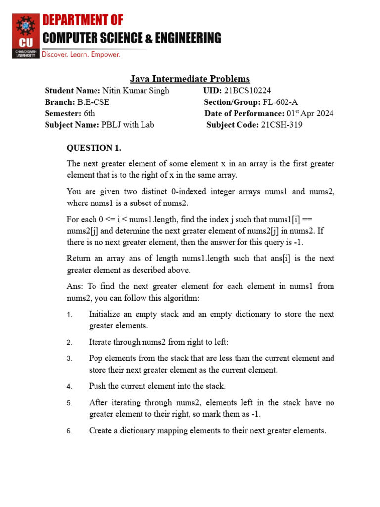 All 3 CC Java Mad Complex and Interediate Problems | PDF | Cloud ...