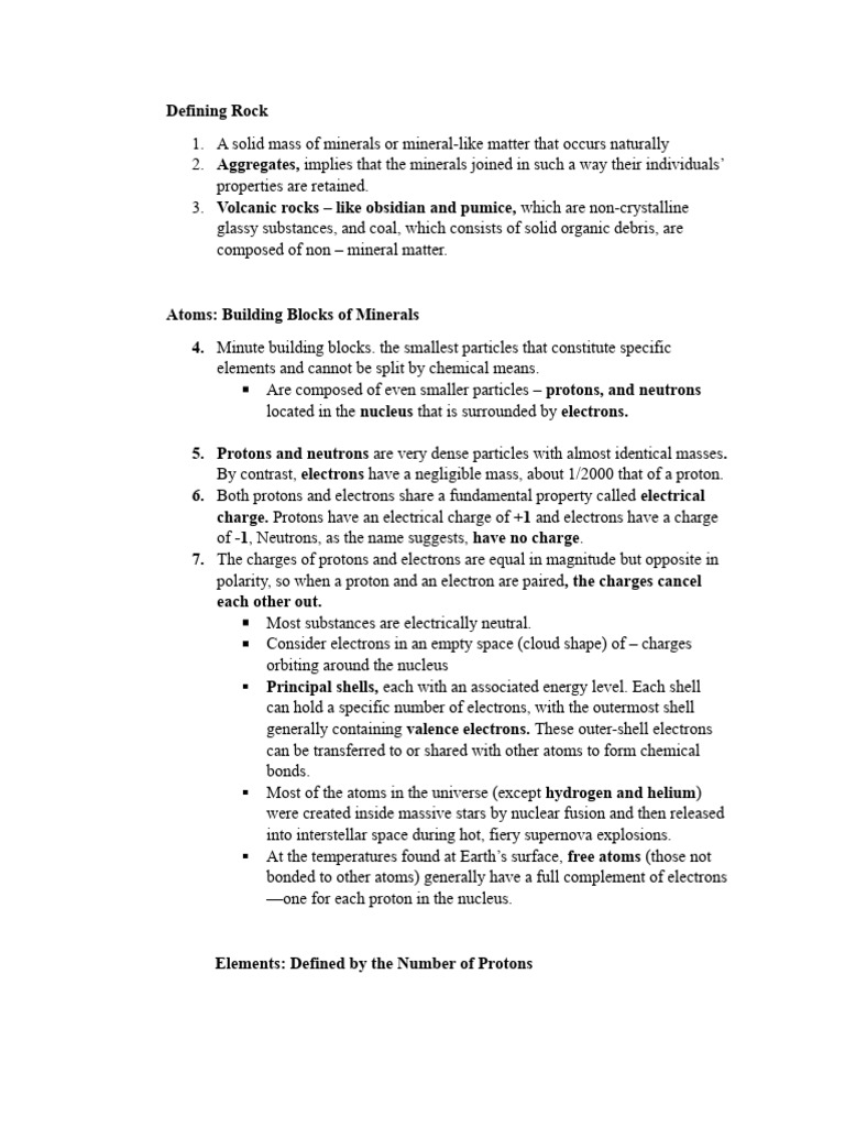 Defining Rock | PDF | Magma | Minerals