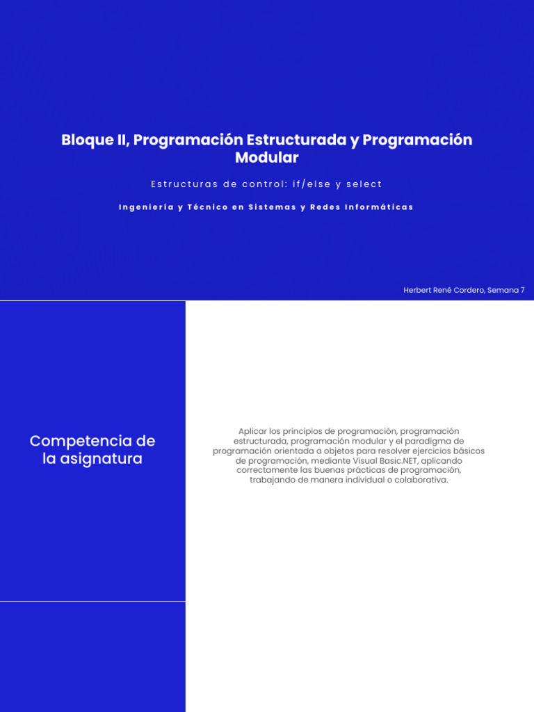 Estructuras de Control en Visual Basic | PDF | Programación de ...