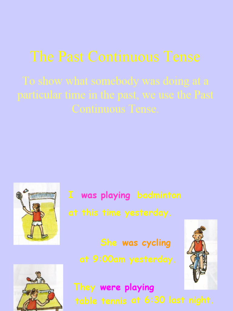 PAST CONTINUOUS | PDF