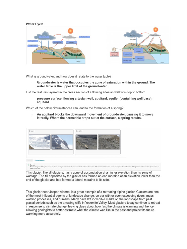 Water Cycle | PDF | Glacier | Natural Sciences