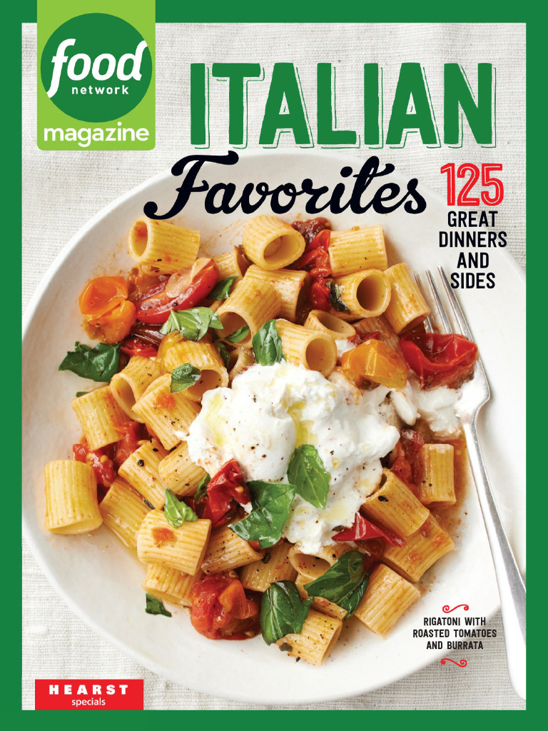 Food Network Italian Favorites 2023 | PDF | Pizza | Italian Cuisine