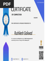 Coursera Certificate Example | PDF