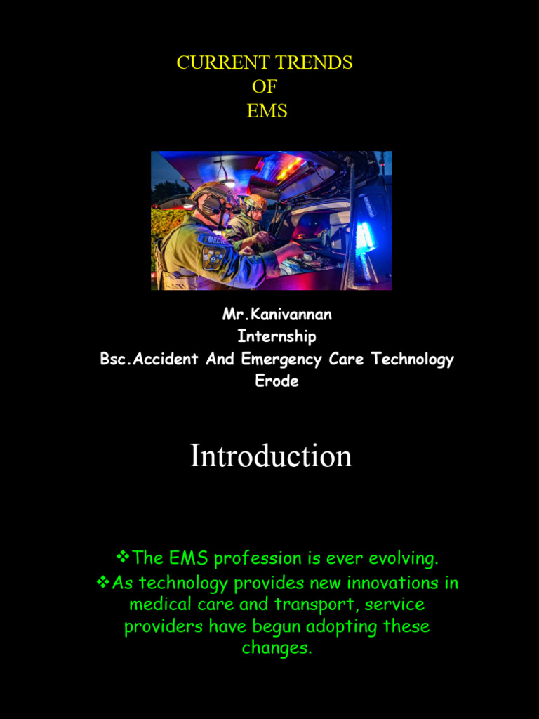 Current Trends | PDF | Emergency Medical Services | Health Care