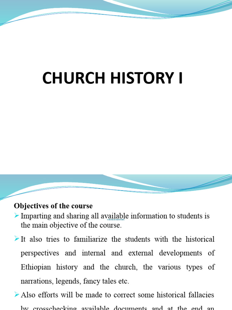 Church History I Slide I | PDF | Polytheism | Theism