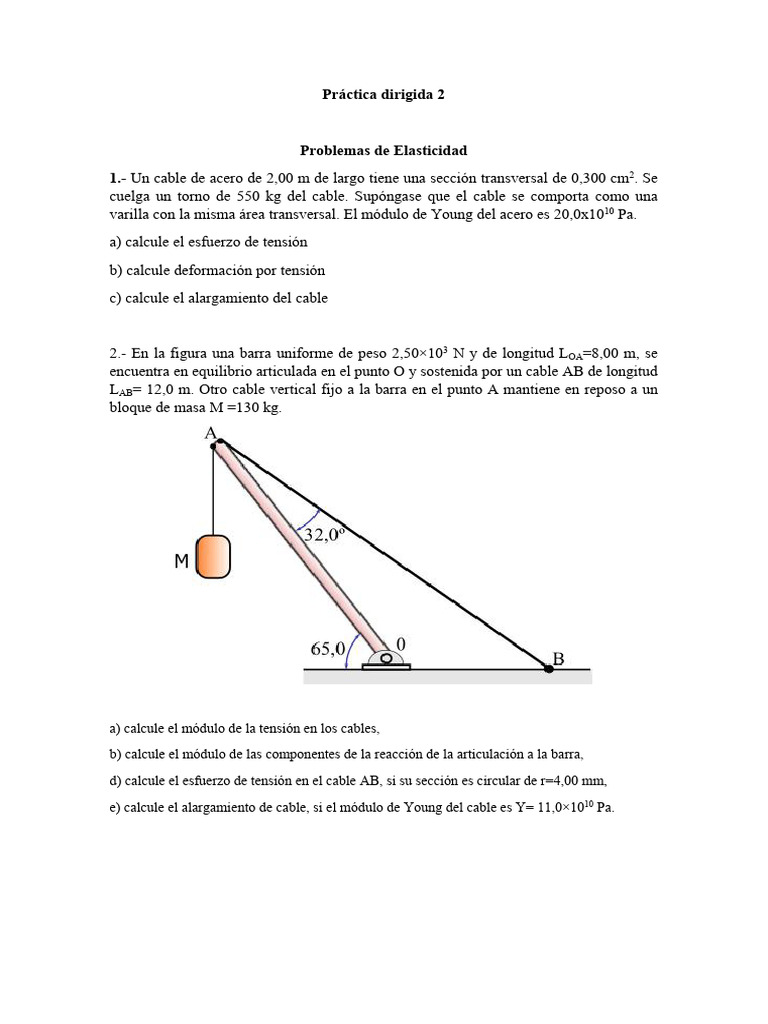 Práctica Dirigida 2-Física 2 | PDF | Estrés (Mecánica) | Tensión superficial