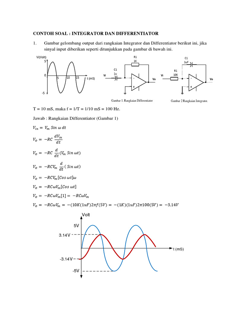 Contoh Soal Integrator Differentiator Pdf