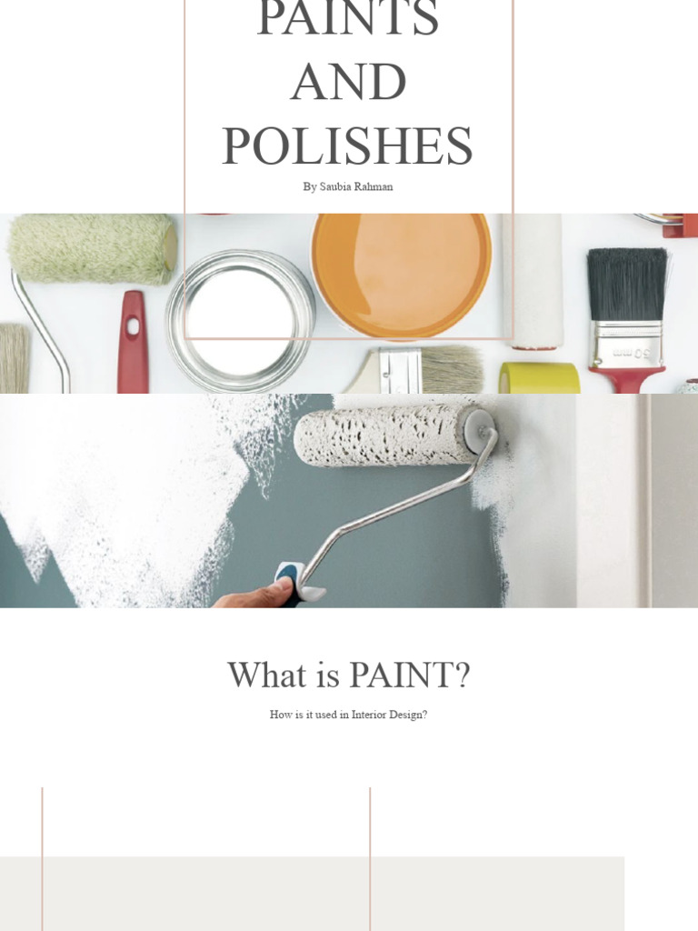 Paints and Polishes | PDF | Paint | Varnish