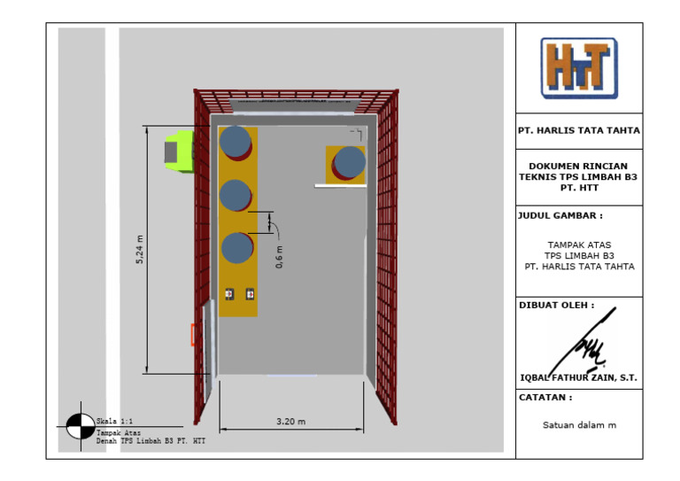 Layout Tampak Atas TPS LB3 (EDIT APRIL 2024) | PDF