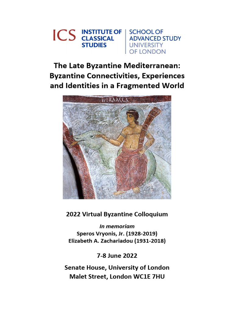 2022 ICS Byzantine Colloquium The Late B | Download Free PDF ...